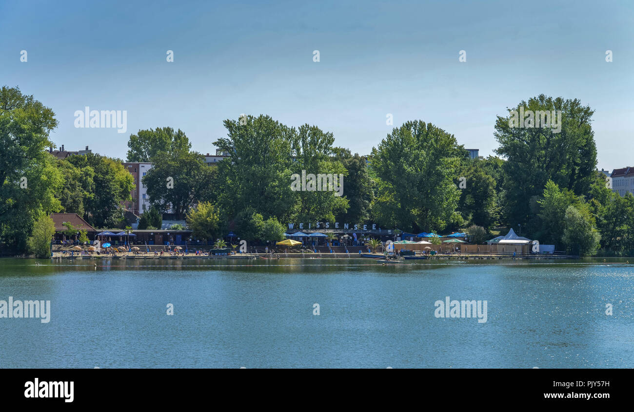 Beach bath, white lake, white lake, Berlin, Germany / white lake ...