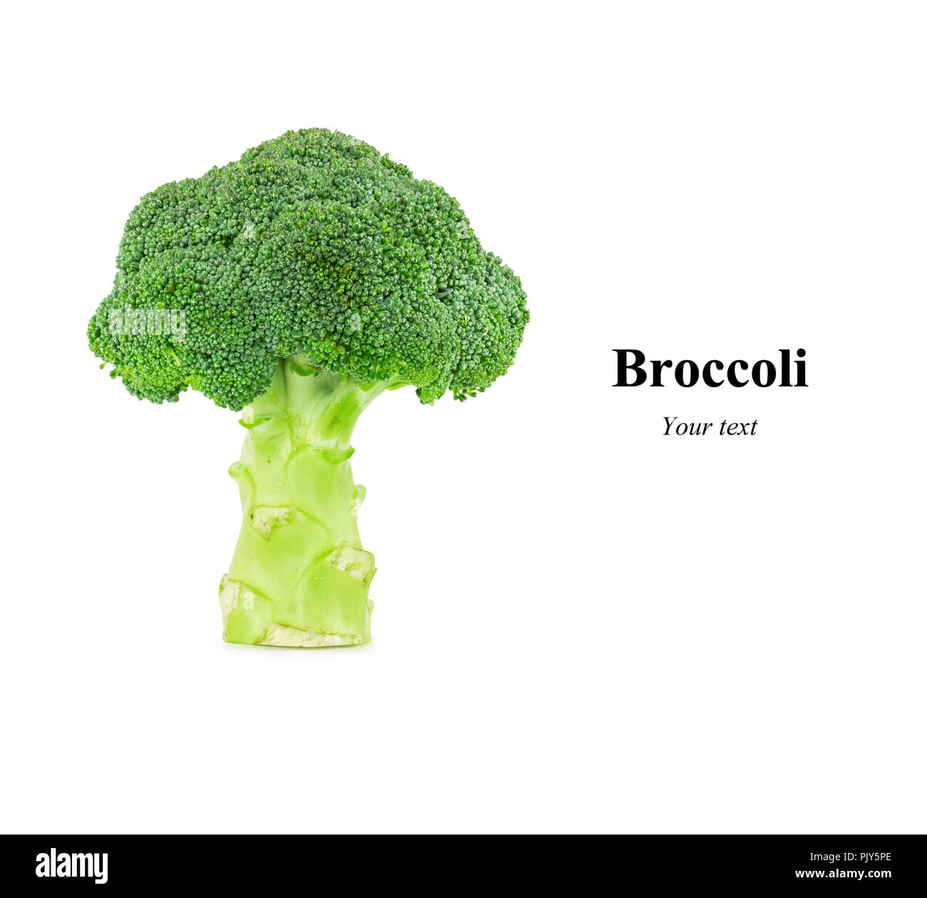 Creative layout made of Broccoli isolated on white background. Food ...