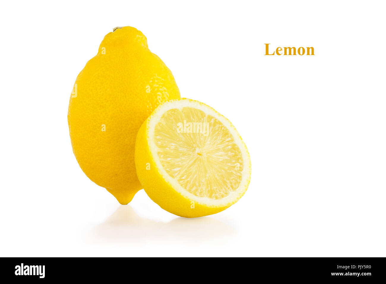 lemon isolated on white background with clipping path Stock Photo - Alamy