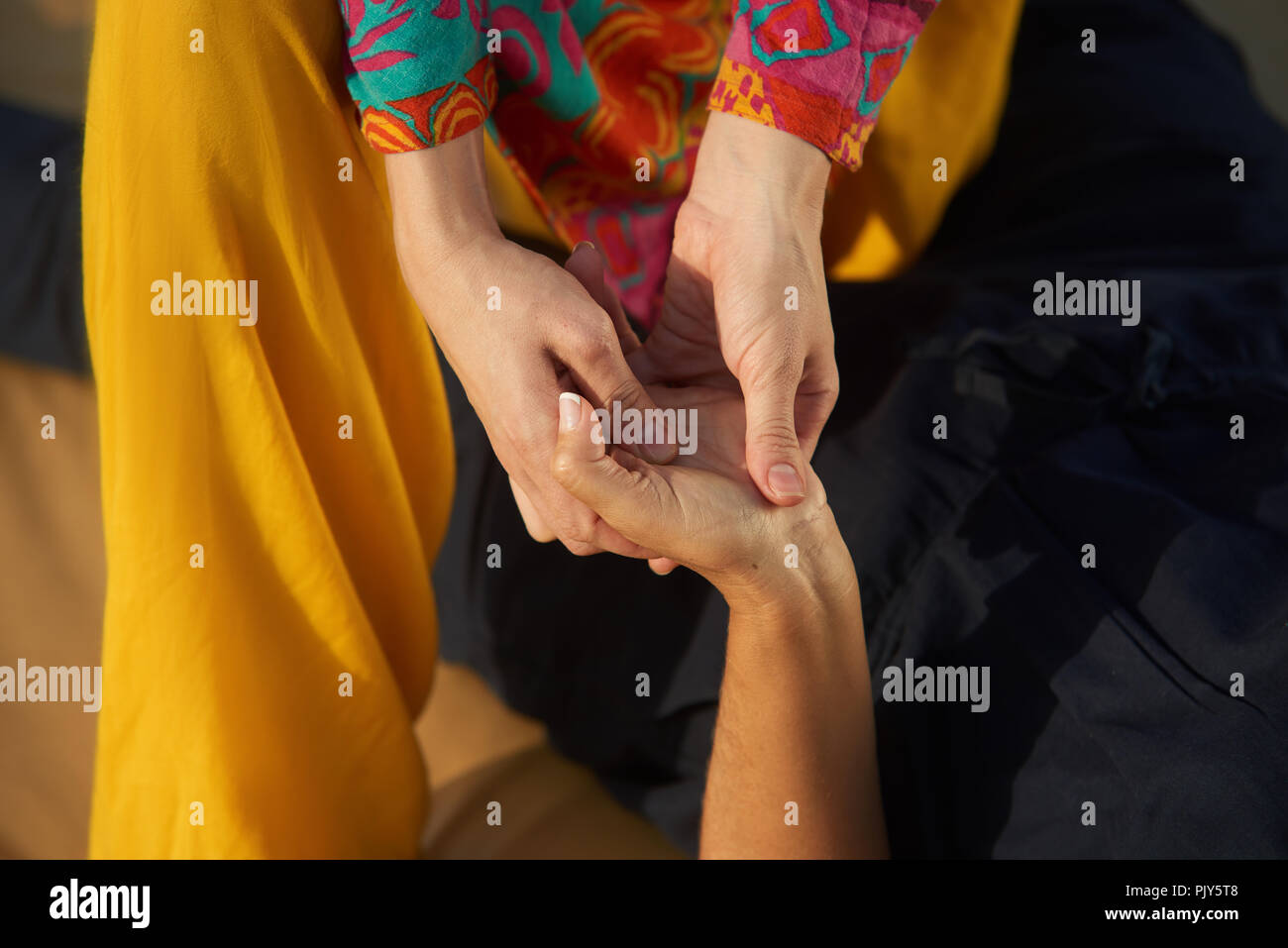 Senior hand massage hi-res stock photography and images - Alamy
