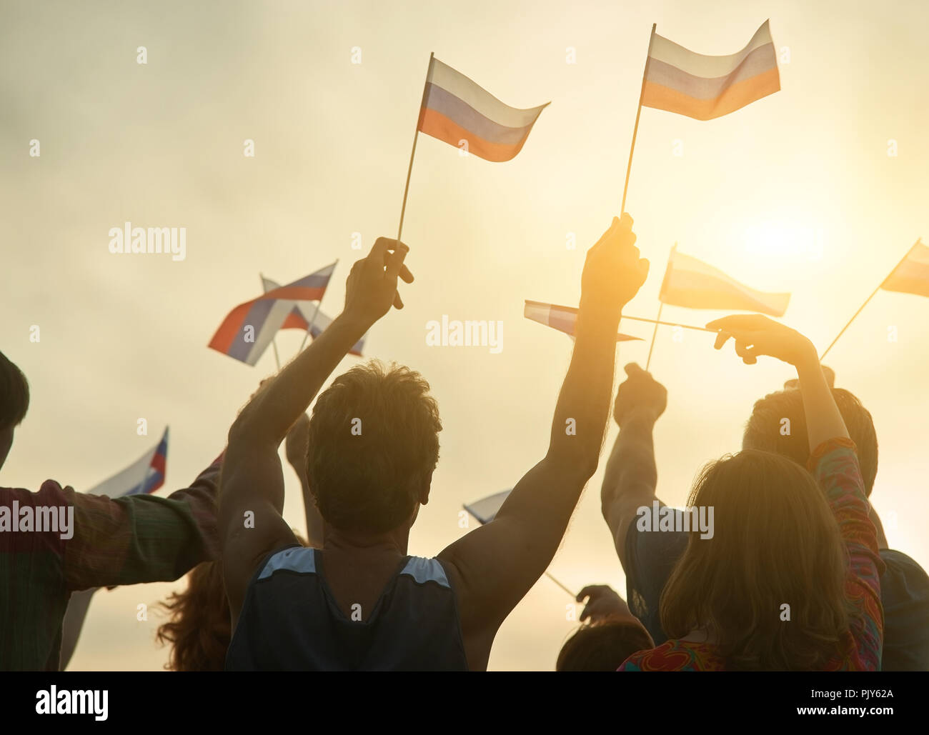 Russian family flag hi-res stock photography and images - Alamy