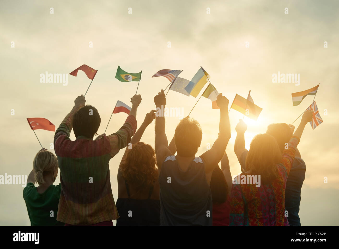 Countries friendship concept Stock Photo - Alamy