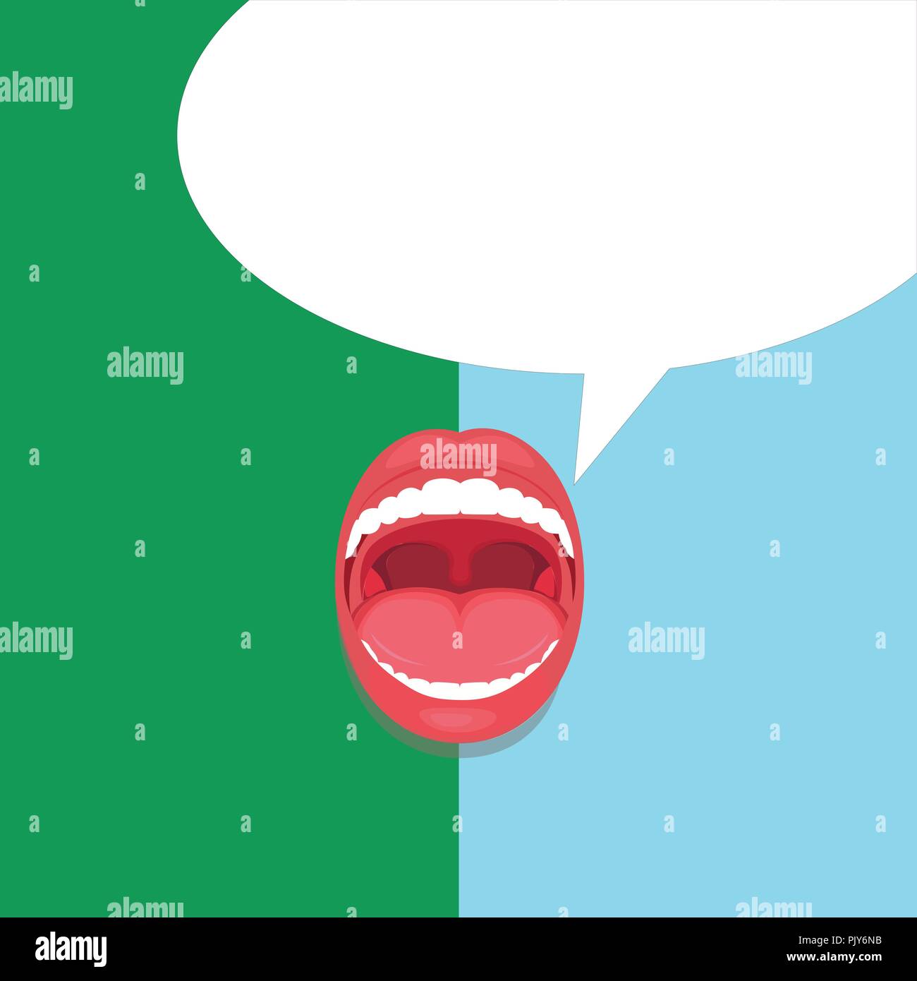 Wide mouthpiece Stock Vector Images - Alamy