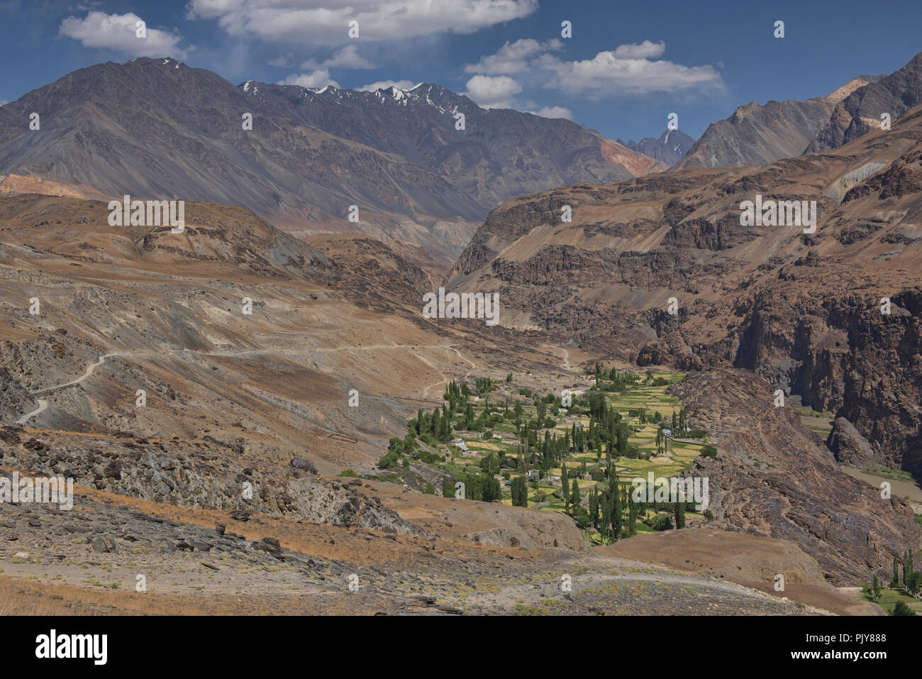 The beautiful remote village of Sagnob, Bartang Valley, Tajikistan ...