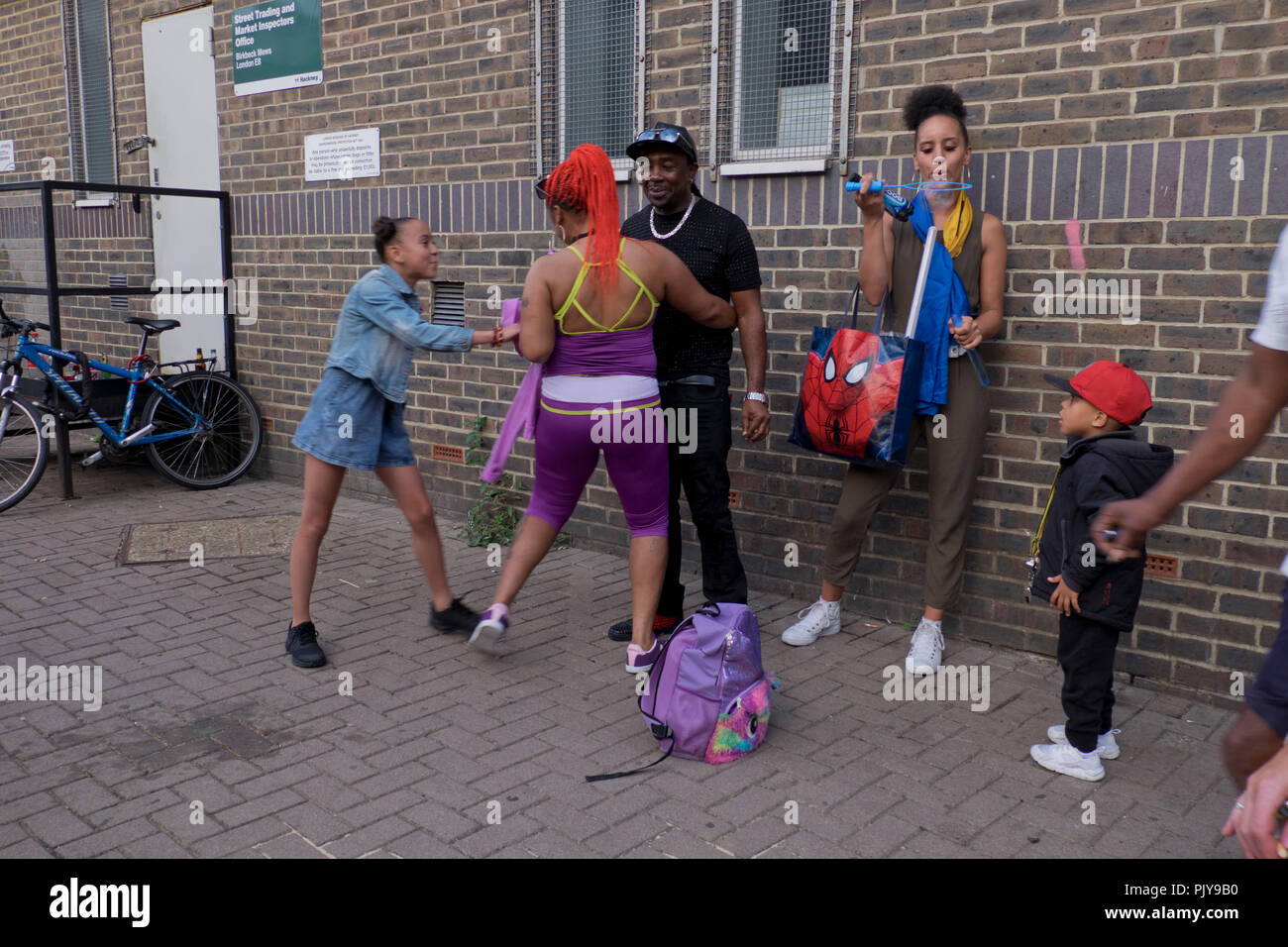 Revellers at Hackney Carnival in Dalston, Hackney,London,England,UK ...