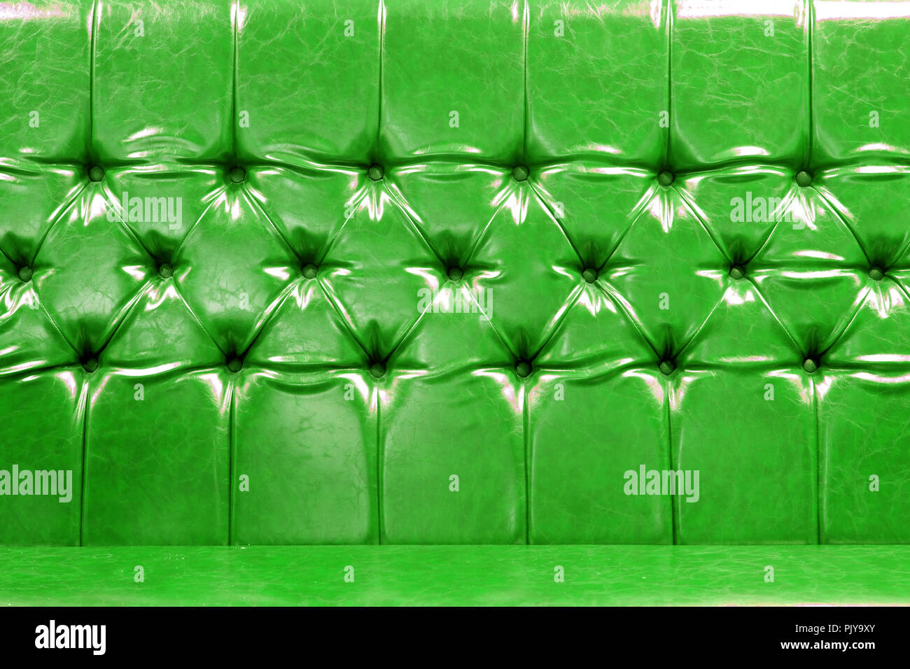 green sofa leather as background or texture Stock Photo - Alamy