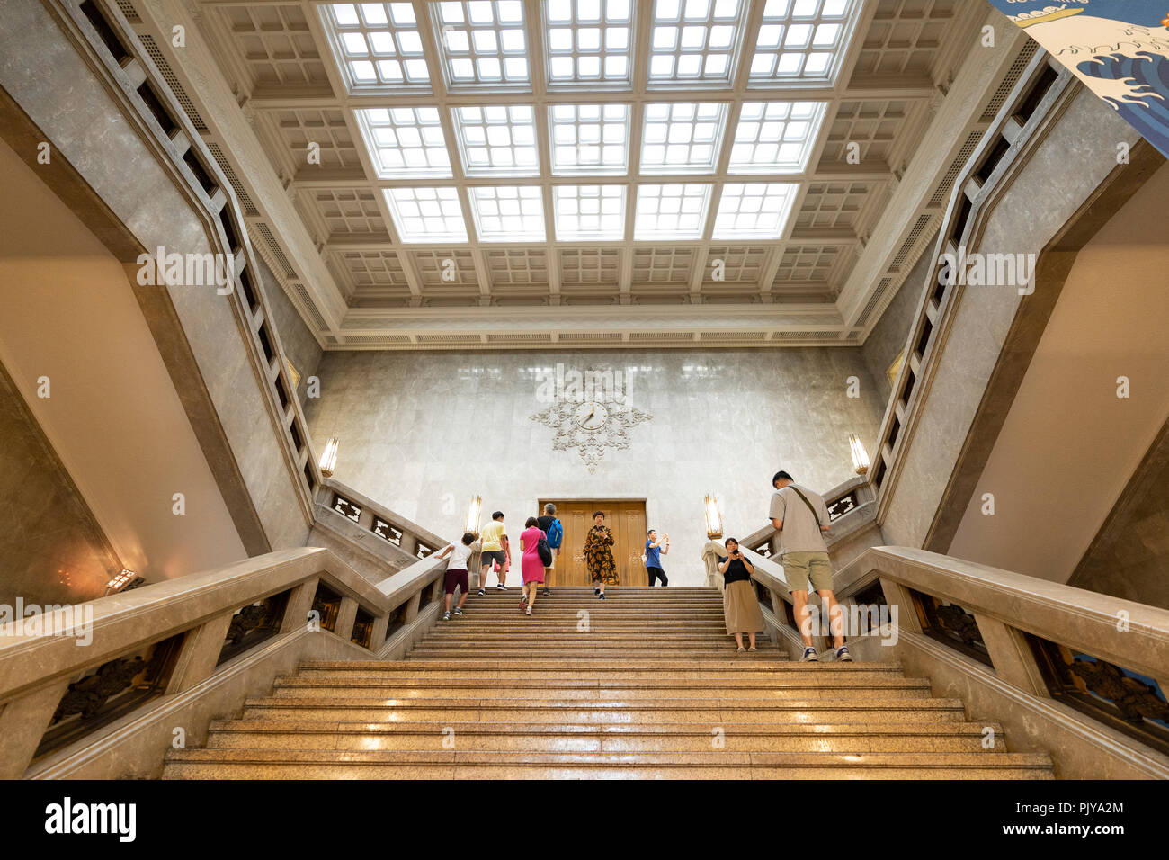 Stairs, Tokyo National Museum, Ueno Park, Taito-Ku, Tokyo, Japan Stock ...
