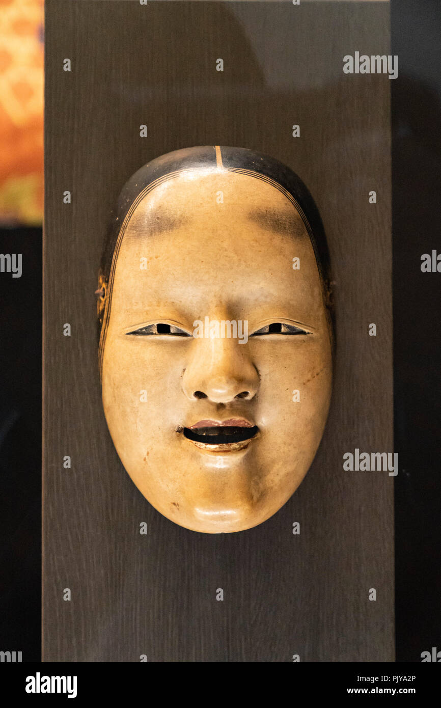 Knoh Mask Ko'omote type, 18-19 Century ( Edo Period) , Tokyo National ...