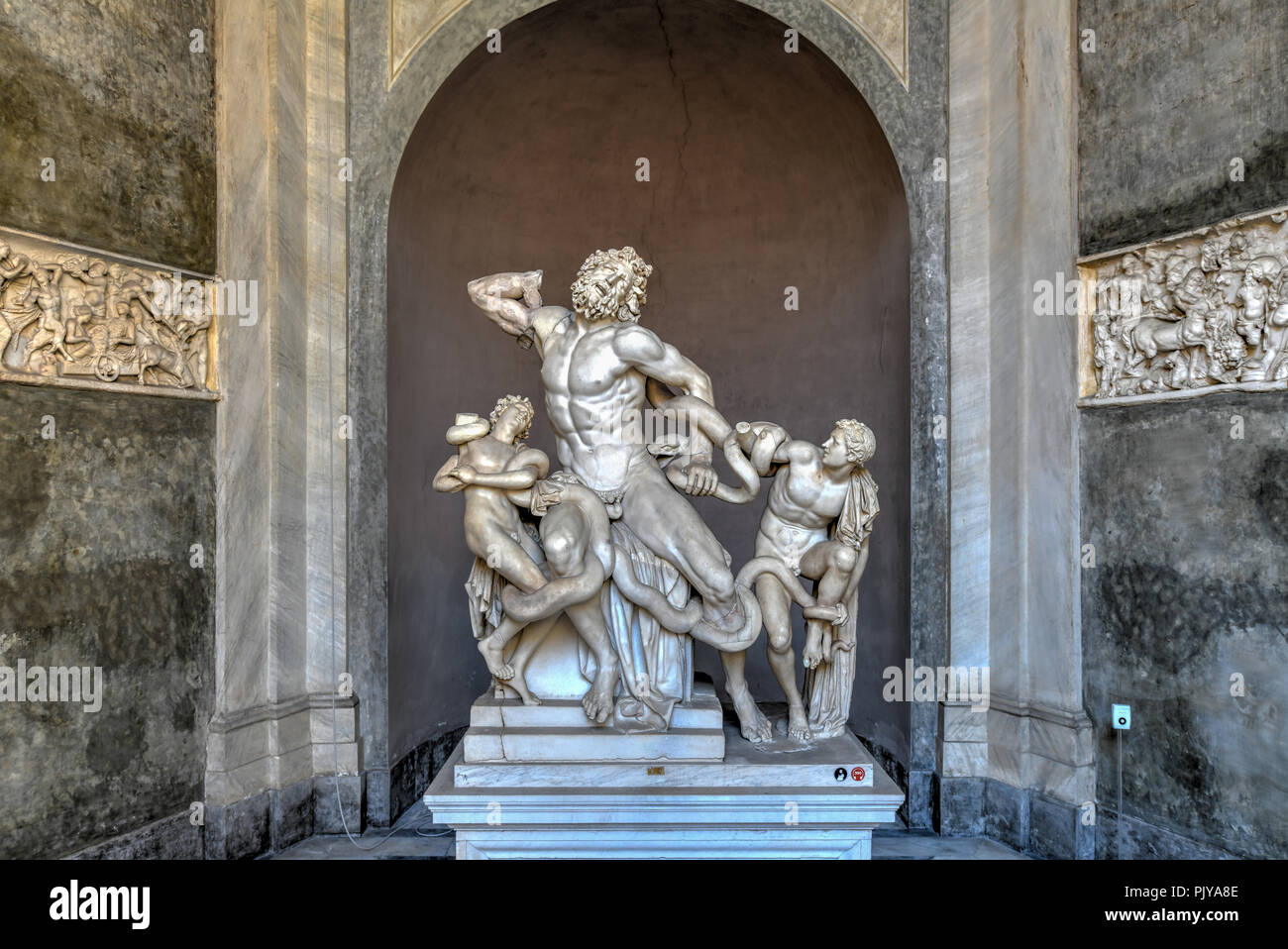 Sculpture and art in the Vatican Museum, Vatican City, Rome, Italy ...