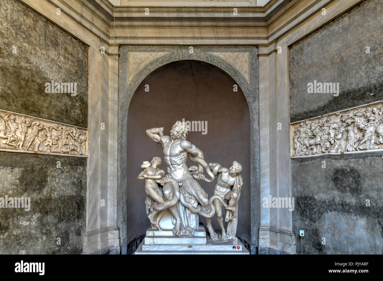 Sculpture and art in the Vatican Museum, Vatican City, Rome, Italy ...