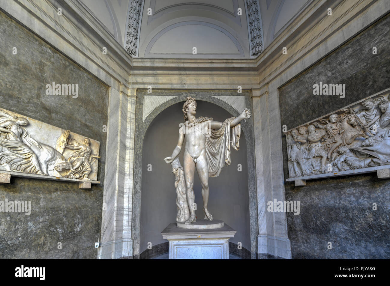 Sculpture and art in the Vatican Museum, Vatican City, Rome, Italy ...