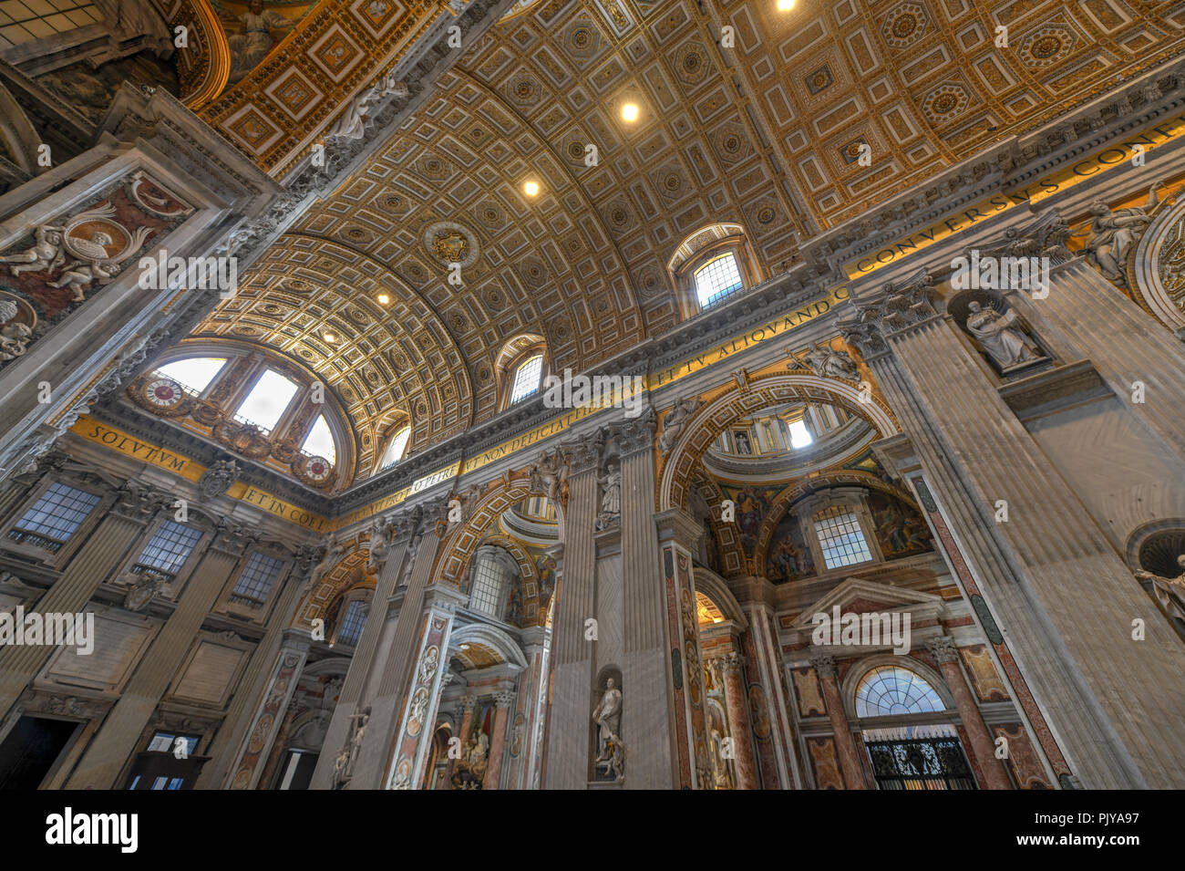 Stunning golden dome inside vatican hi-res stock photography and images ...