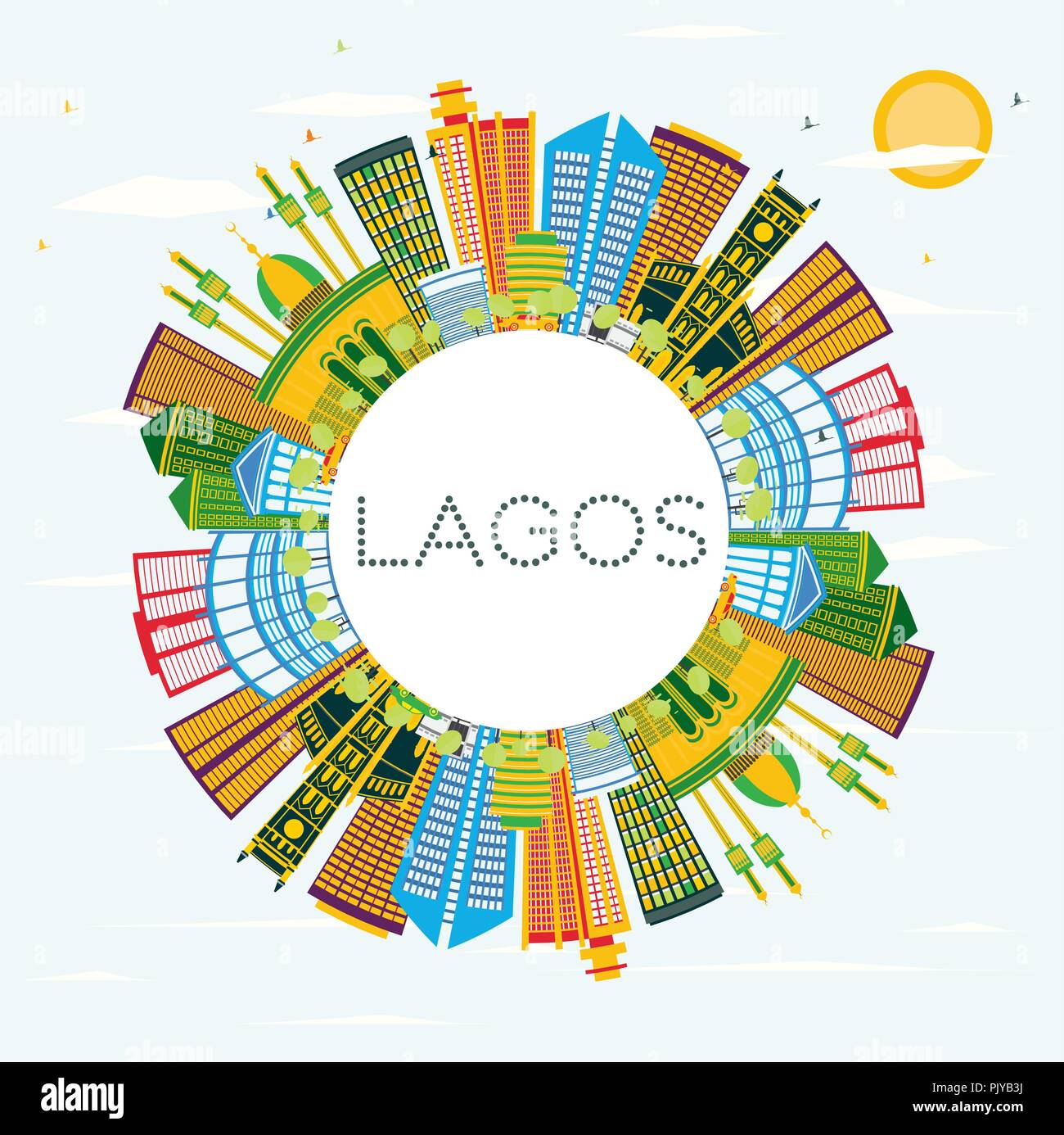 Lagos nigeria city Stock Vector Images - Alamy