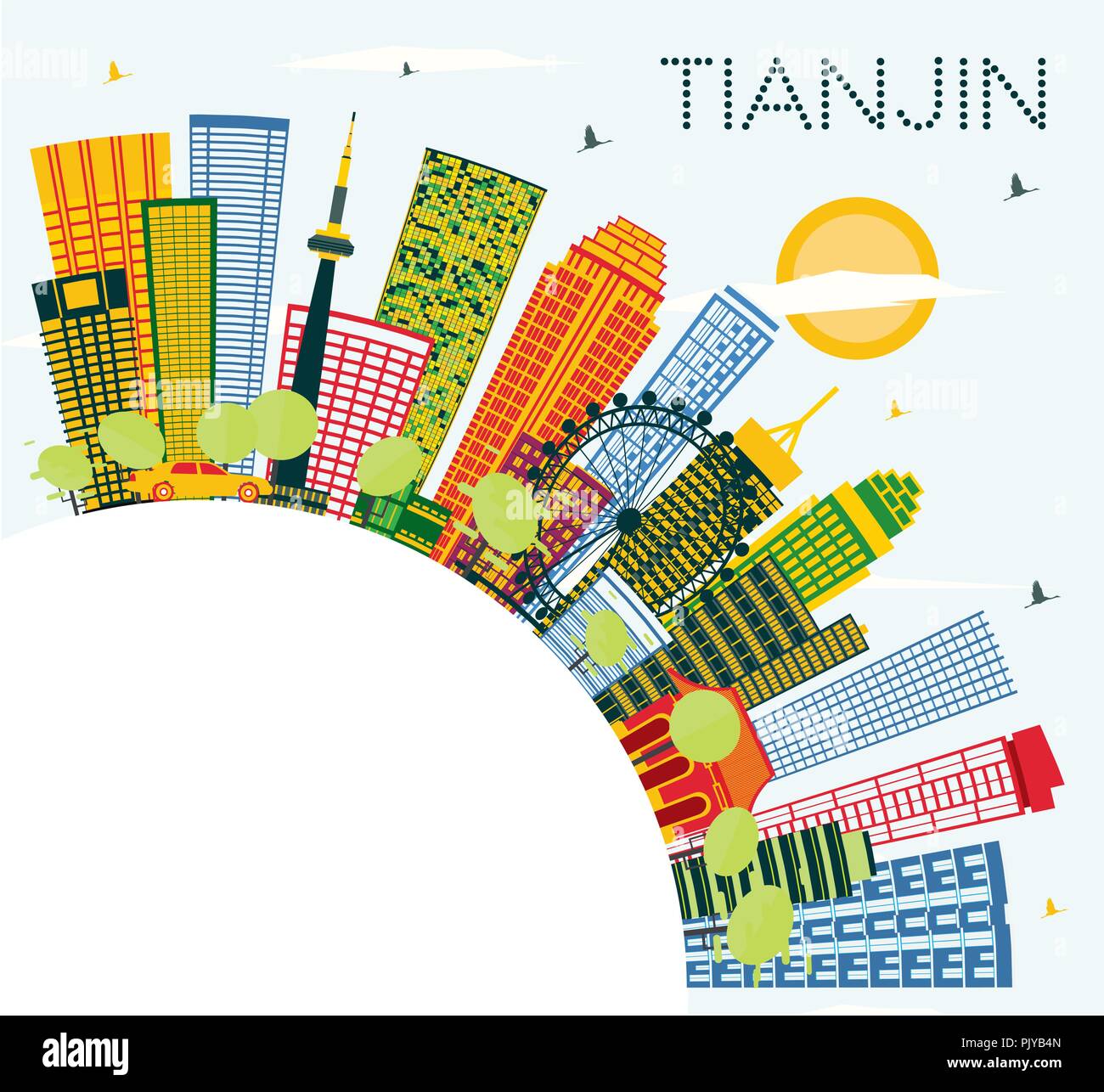 Tianjin city Stock Vector Images - Alamy