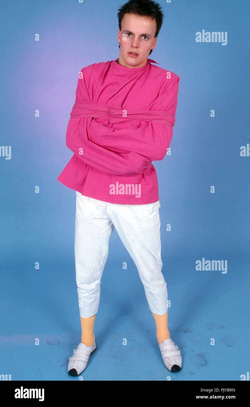 Sänger Hubert Kah in München, Deutschland 1983. Singer Hubert Kah ...