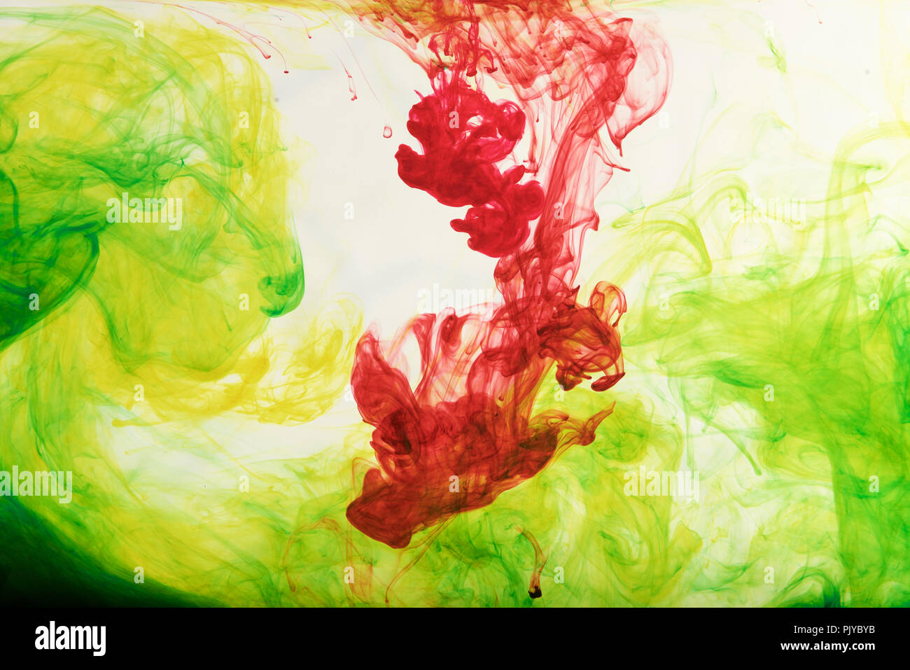 Inks in water, color abstraction Stock Photo - Alamy