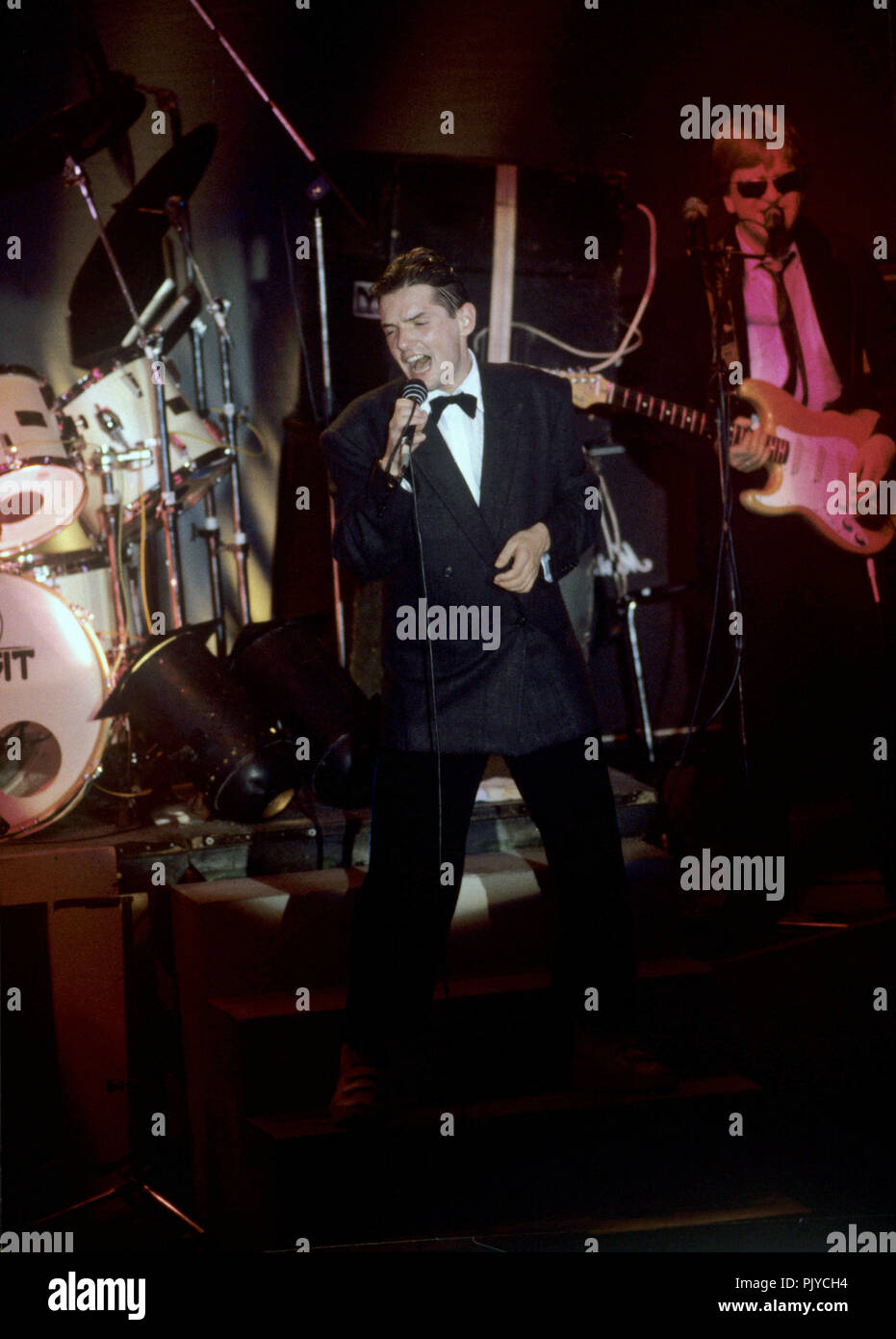 Austrian singer Falco on 9 November 1985 on stage in Munich. | usage ...