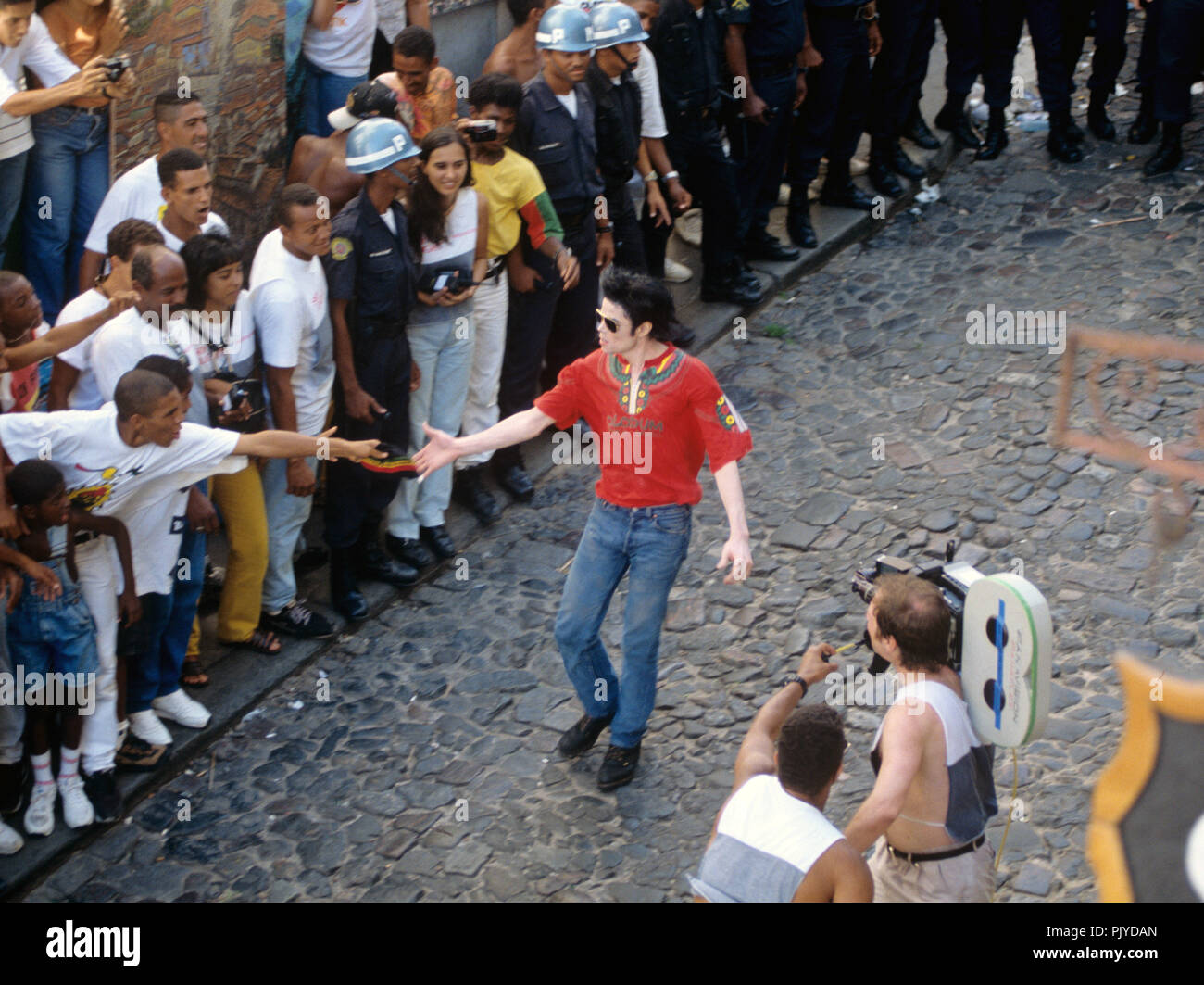 Michael Jackson on 01.02.1996 in Rio / Salvador. | usage worldwide ...