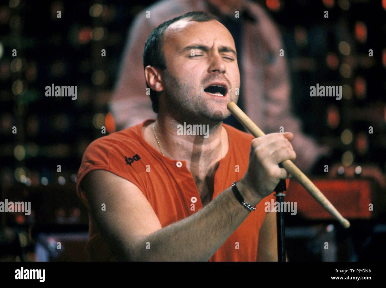 Phil Collins (Genesis) on 01.10.1983 in Paris. | usage worldwide Stock ...