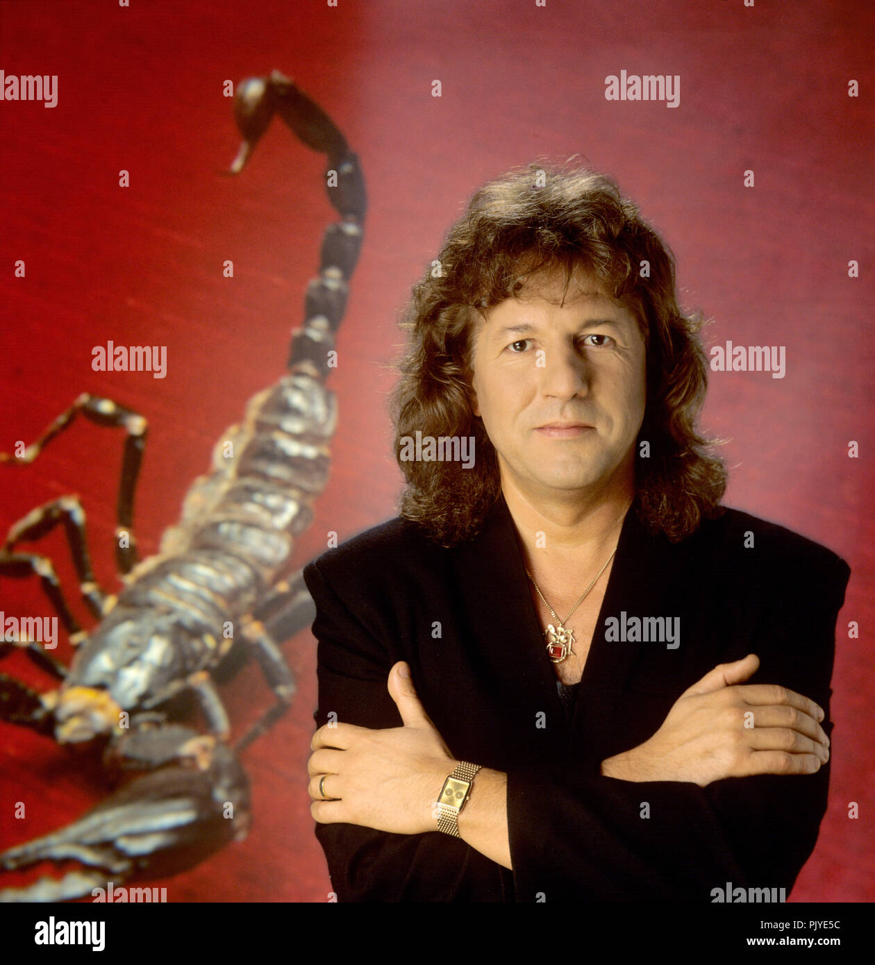 Herman Rarebell (Scorpions) on 17.10.1990 in München / Munich. | usage ...