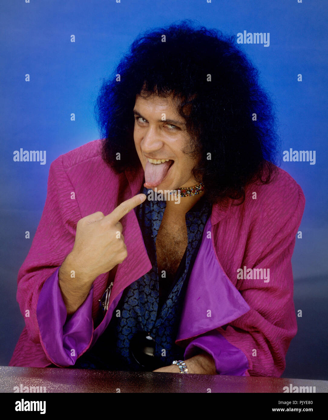 Gene Simmons 1980 Photo Of Gene Simmons From The Band Kiss Live In