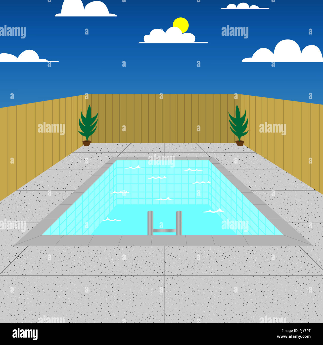 view to a pool Stock Photo - Alamy