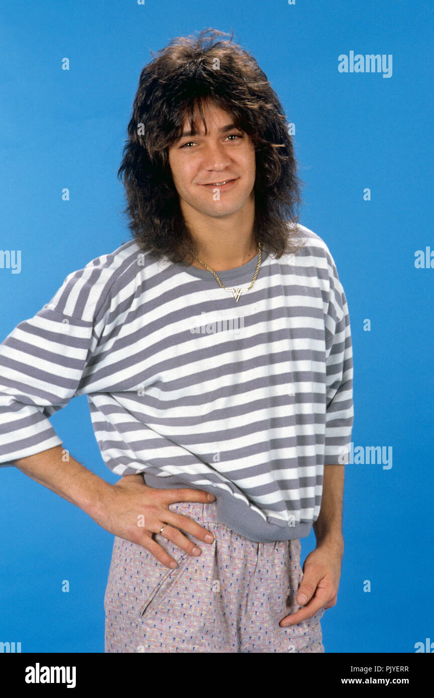 Eddie Van Halen (Edward Lodewijk Van Halen) (Van Halen) on im Oktober ...