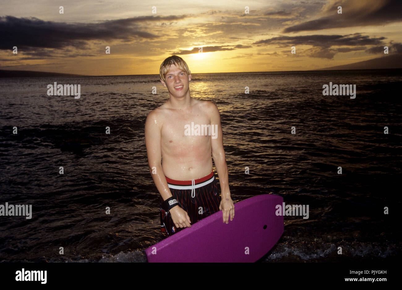 Nick Carter (Backstreet Boys) on 01.05.1997 in Hawaii. | usage ...