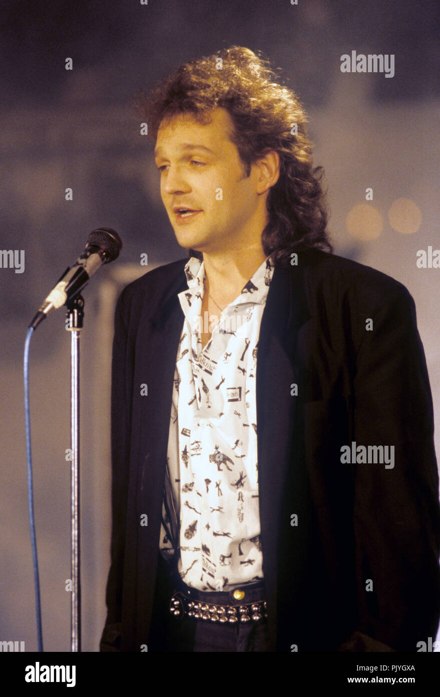 Wolf Maahn in May 1986 in Hanover. | usage worldwide Stock Photo - Alamy