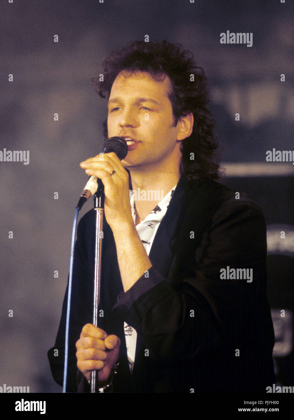 Wolf Maahn in May 1986 in Hanover. | usage worldwide Stock Photo - Alamy