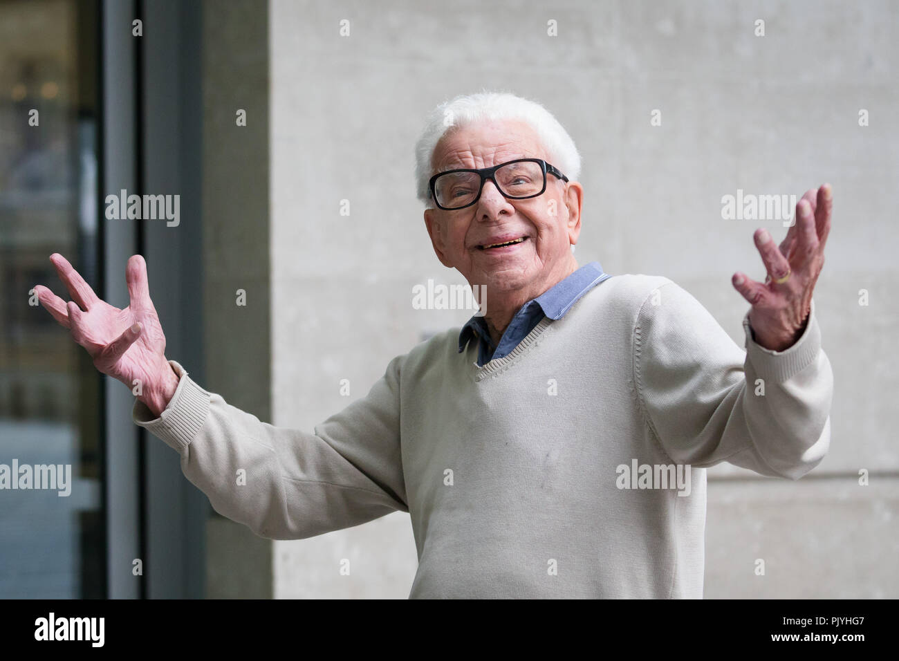 London, UK 9th September 2018. Barry Cryer, writer, comedian and actor ...