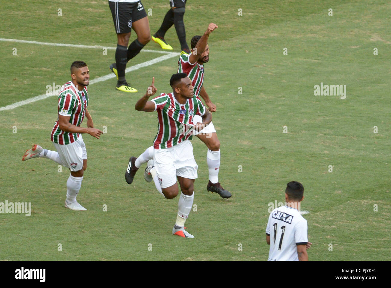 Rio De Janeiro, Brazil. 09th Sep, 2018. Dig celebrates goal during ...