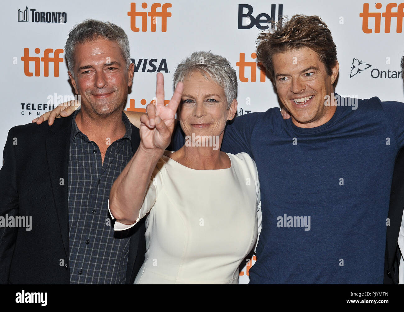 Toronto, Ontario, Canada. 08th Sep, 2018. Malek Akkad, Jamie Lee Curtis ...