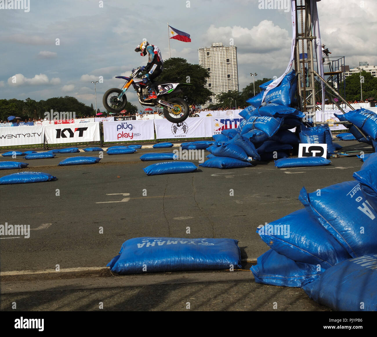 Manila, Philippines. 20th Feb, 2013. Ivan Harry of Indonesia soars his ...