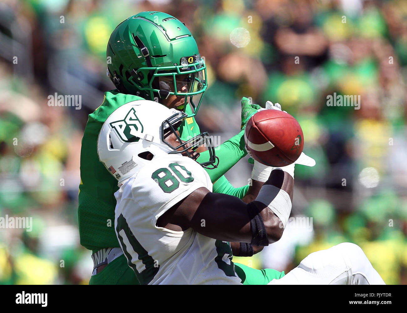 Autzen Stadium, Eugene, OR, USA. 8th Sep, 2018. Oregon Ducks cornerback ...