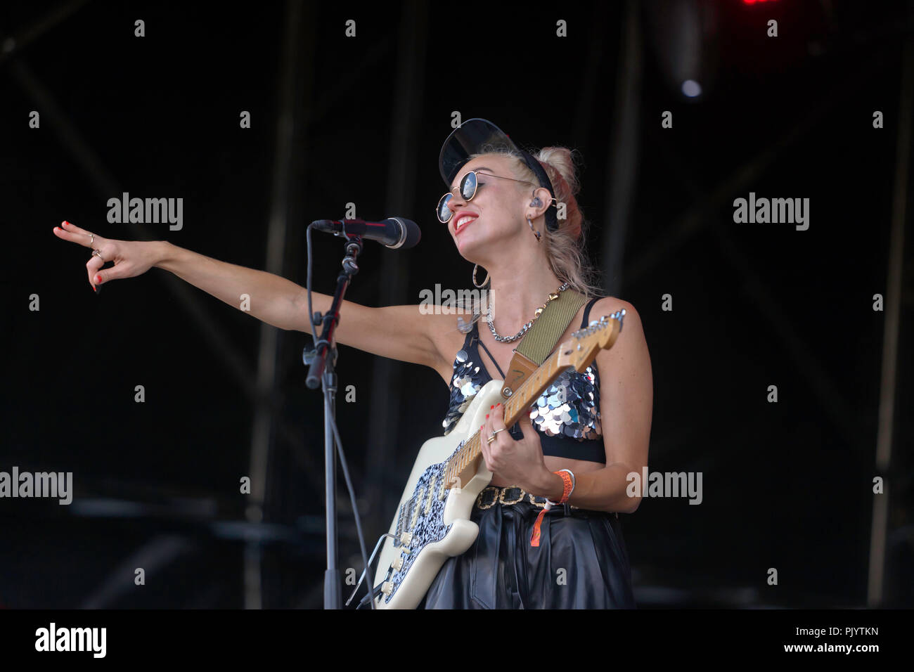 JJ Rosa performing on the Main Stage at the OnBlackheath Music Festival ...