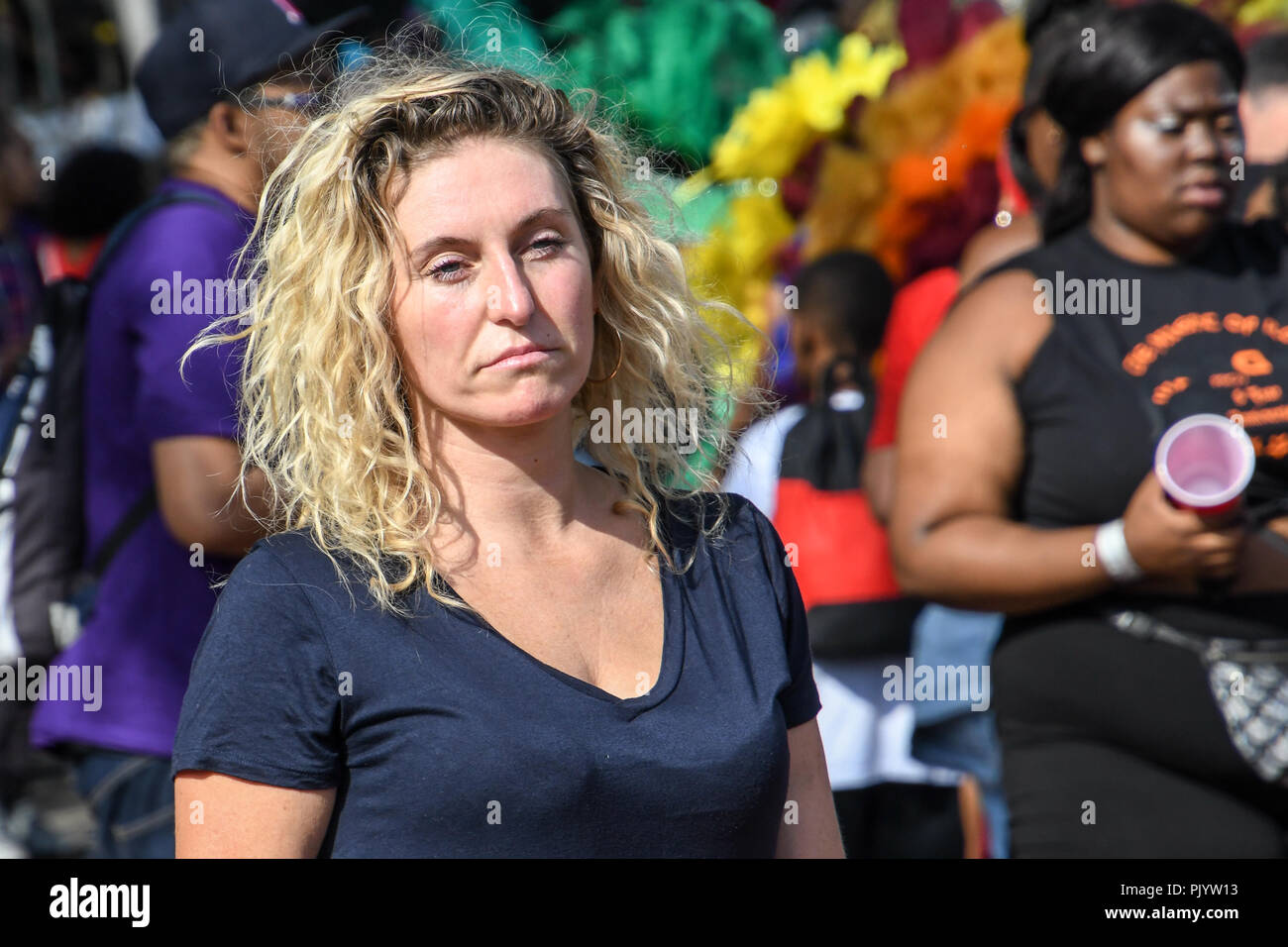 Hackney carnival colors dance feathers hi-res stock photography and ...