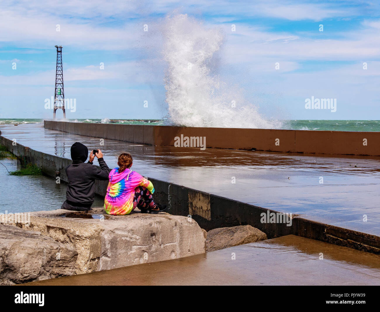 10 mile long seawall hi-res stock photography and images - Alamy