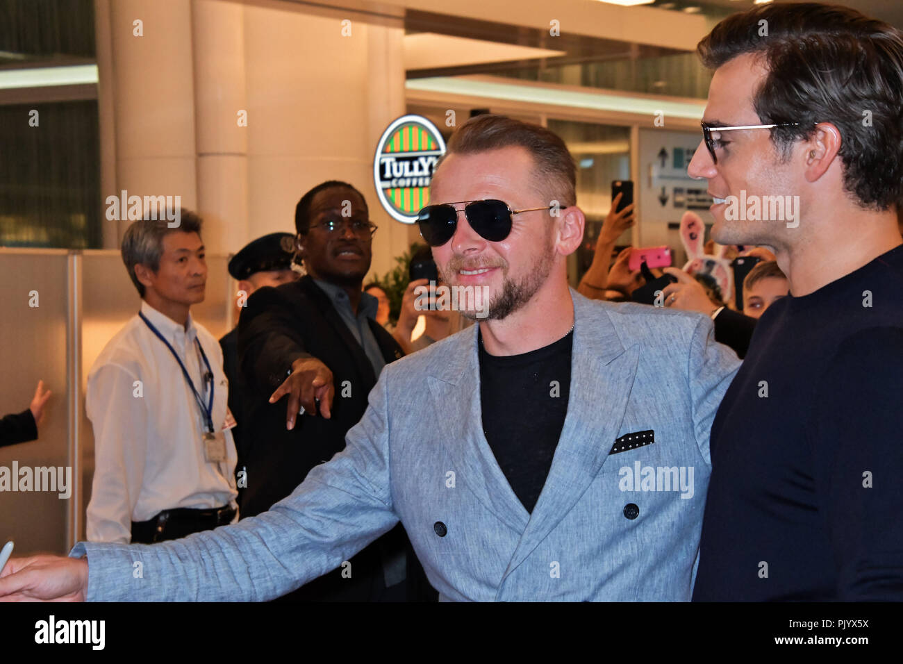 Simon Pegg, Henry Cavill, July 17, 2018, Tokyo, Japan : Actor Simon ...