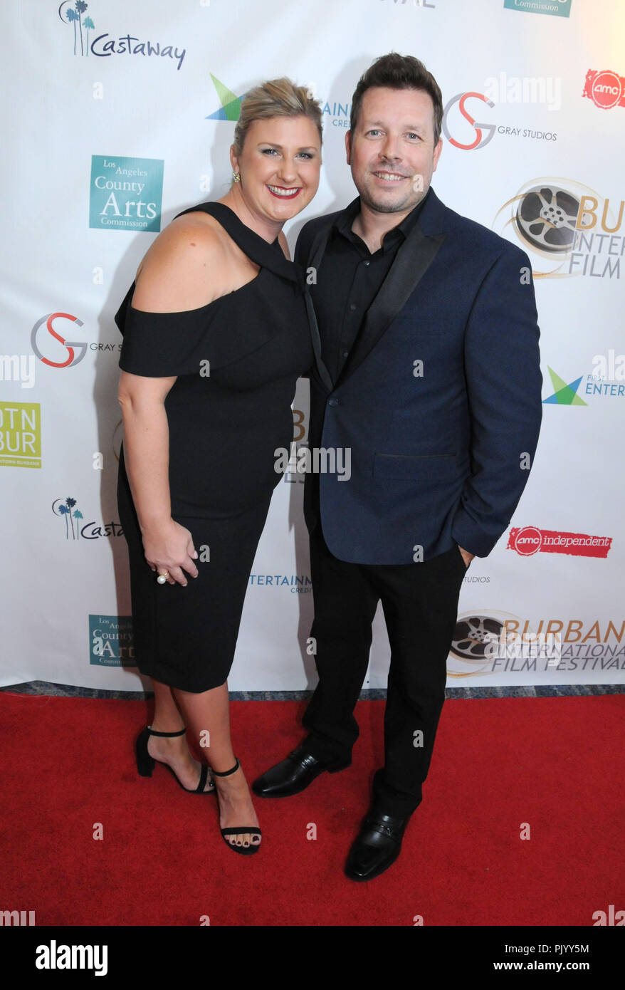 Burbank, USA. 9th Sept 2018. Composer Sean Staples and guest attend the ...