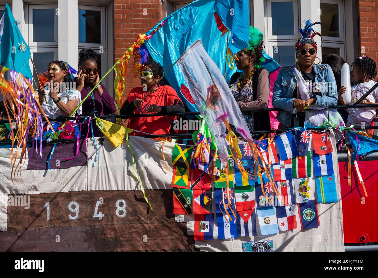 London, UK. 9th September 2018. The Hackney Carnival. The streets were ...