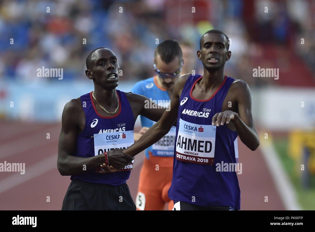 Ostrava, Czech Republic. 9th Sep, 2018. R-L Runners Paul Chelimo (USA ...