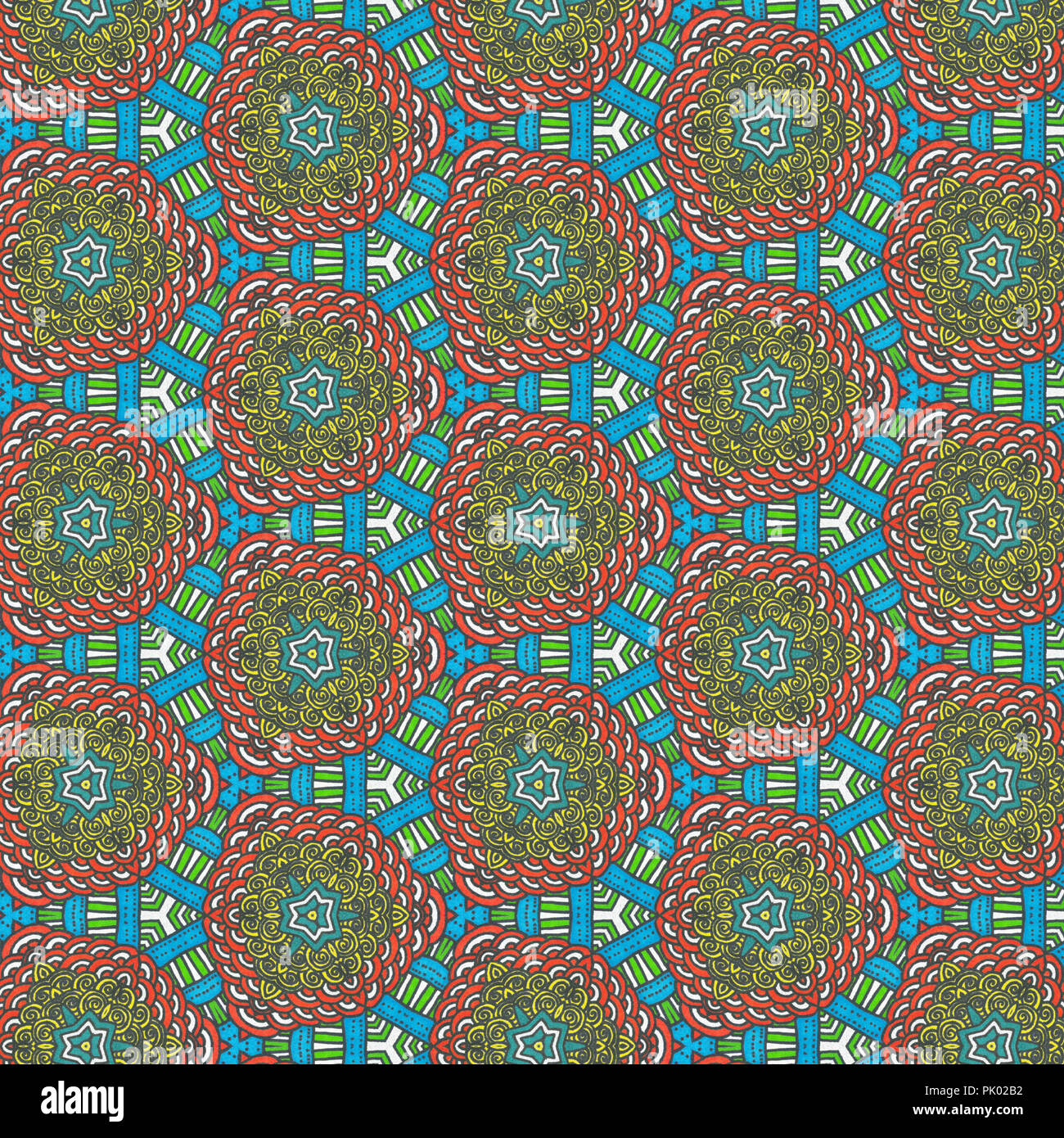 a geometric cgi pattern from my sketchbook´s draw Stock Photo - Alamy