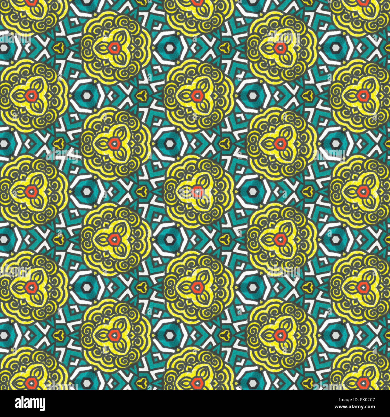 a geometric cgi pattern from my sketchbook´s draw Stock Photo - Alamy