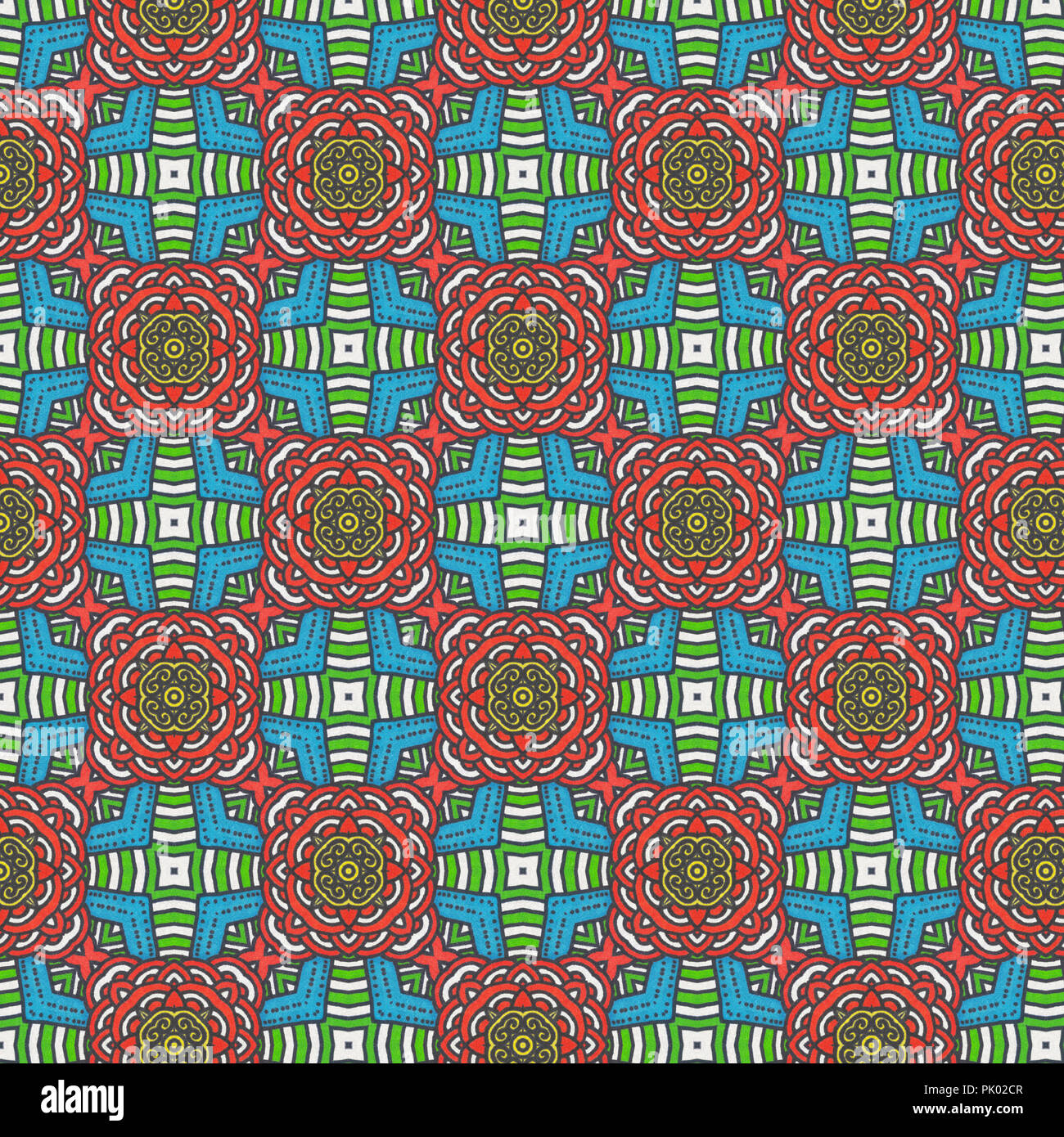 a geometric cgi pattern from my sketchbook´s draw Stock Photo - Alamy