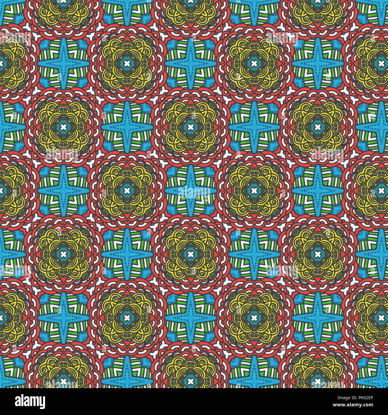 a geometric cgi pattern from my sketchbook´s draw Stock Photo - Alamy