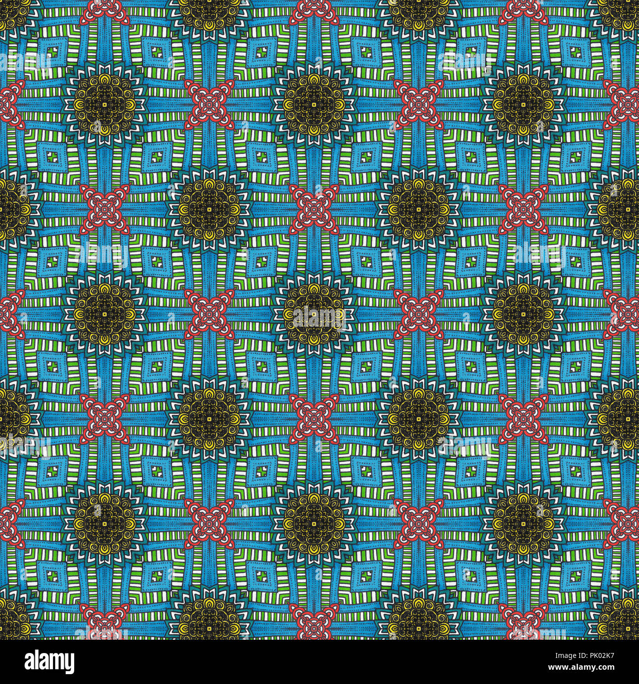 a geometric cgi pattern from my sketchbook´s draw Stock Photo - Alamy