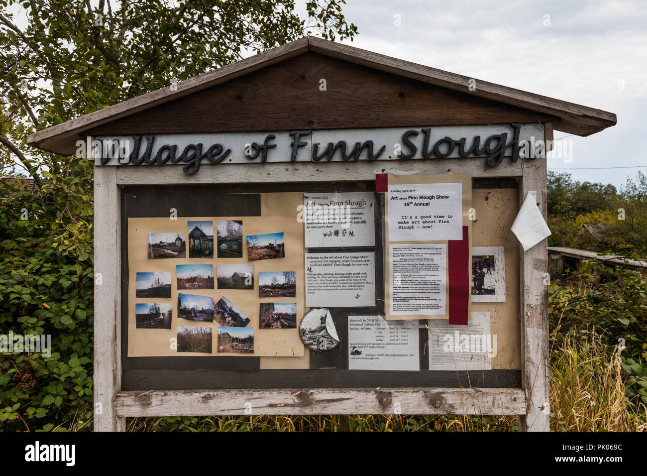 Finn Slough community on the banks of the Fraser River in Richmond ...