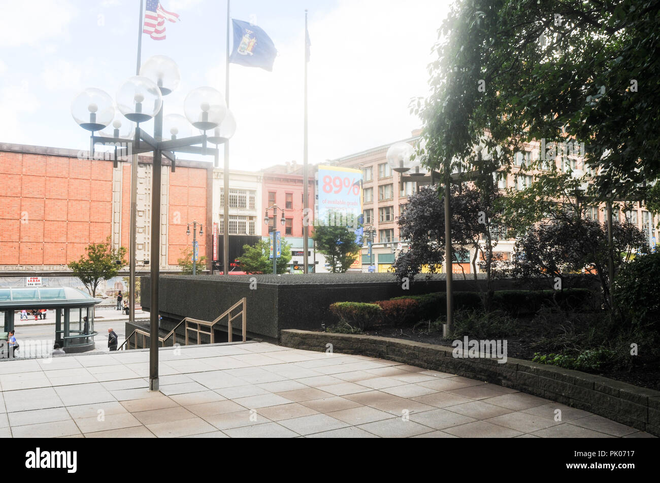 Intersection of Main and Clinton in Downtown Rochester, NY USA Stock ...