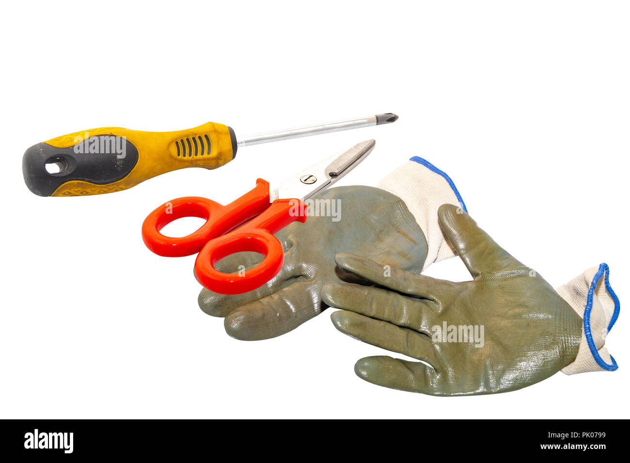 Drill hammer saw level Cut Out Stock Images & Pictures - Alamy